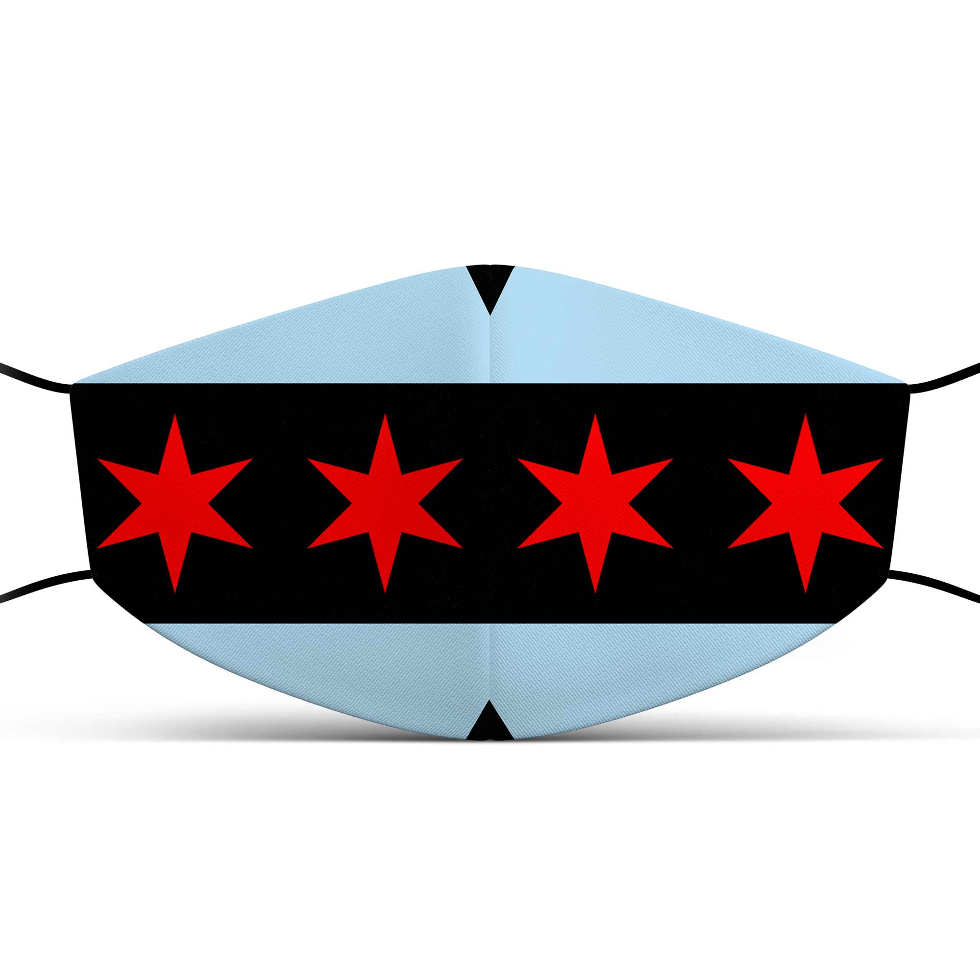 Face Mask with pocket - Chicago Black mask – My E Three